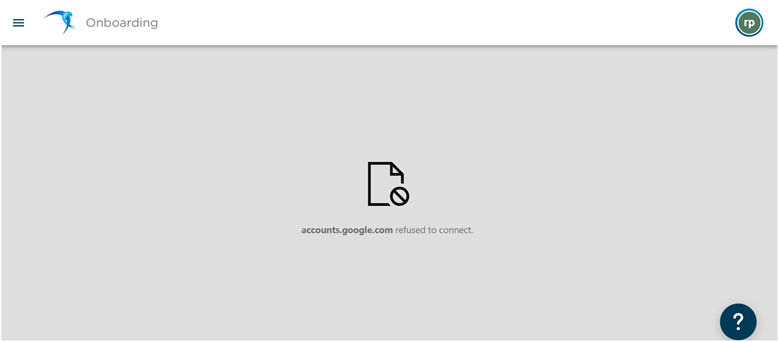 How do I fix the 'refused to connect' error when onboarding?