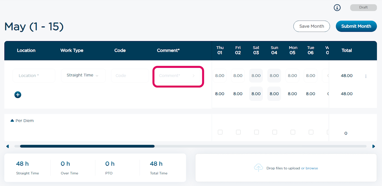How do I create a new timesheet?