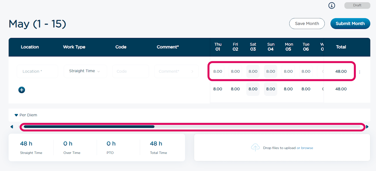 How do I create a new timesheet?