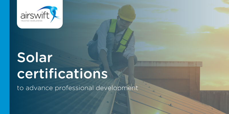 What certificates are needed for solar jobs?