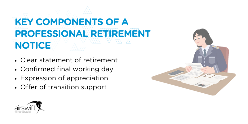 How to write a retirement resignation letter