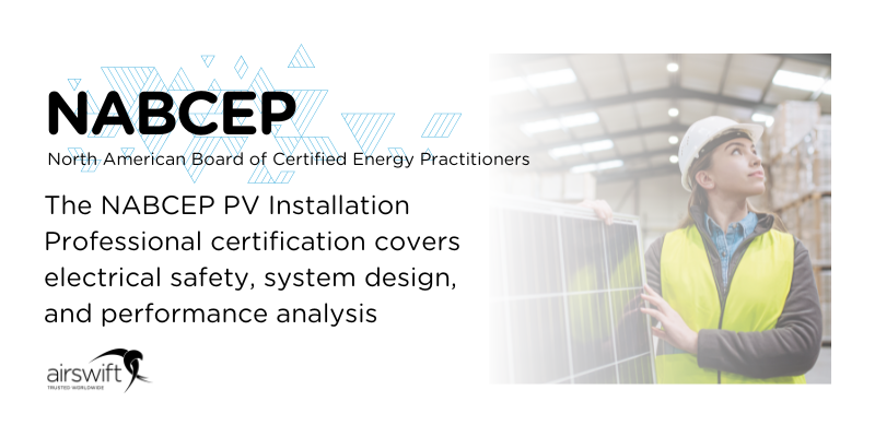 What certificates are needed for solar jobs?