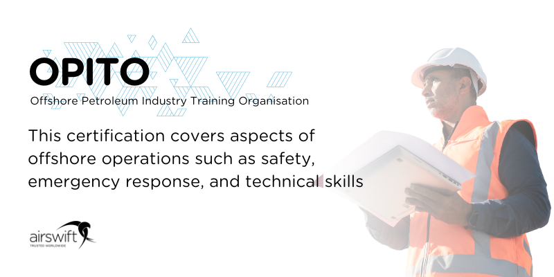 What certificates are needed for offshore oil and gas jobs?