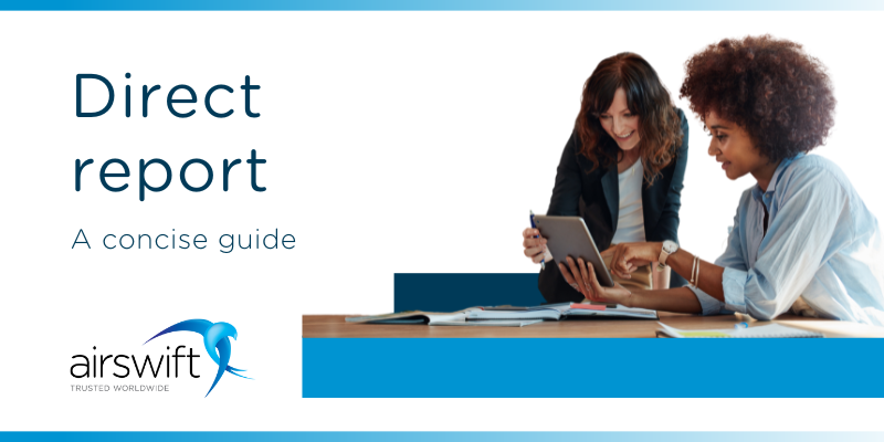 What is a direct report?